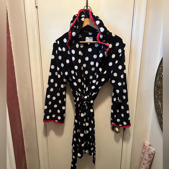La SENZA | Intimates & Sleepwear | Black And White Polkadot Robe ...